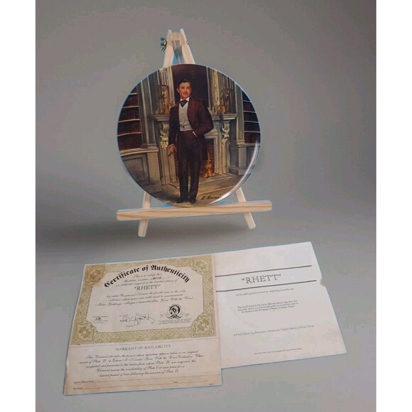 Accents | Gone With The Wind Series 4th Issue Rhett Collectors Plate ...